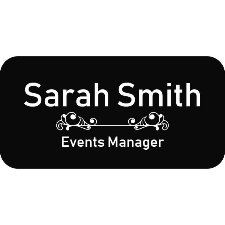 Receptionist name tags | Marktek