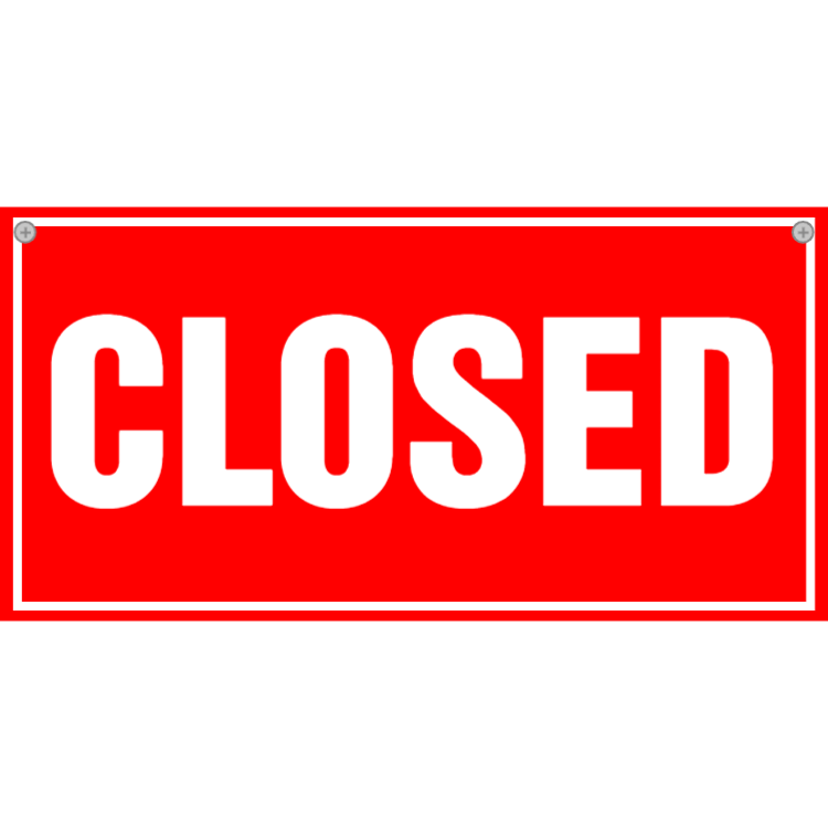 Closed sign