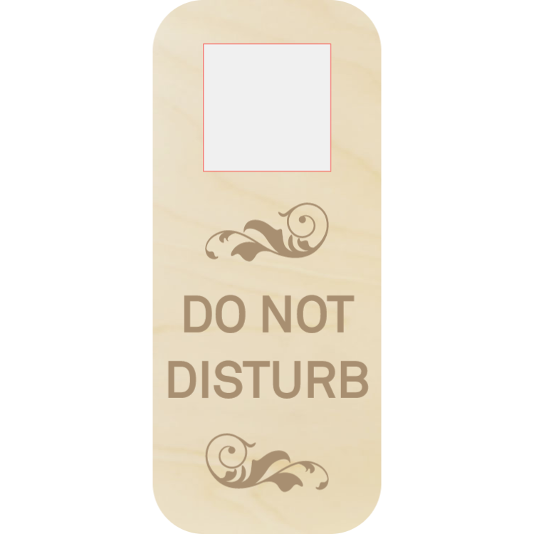 Do Not Disturb Wooden Door Hanger