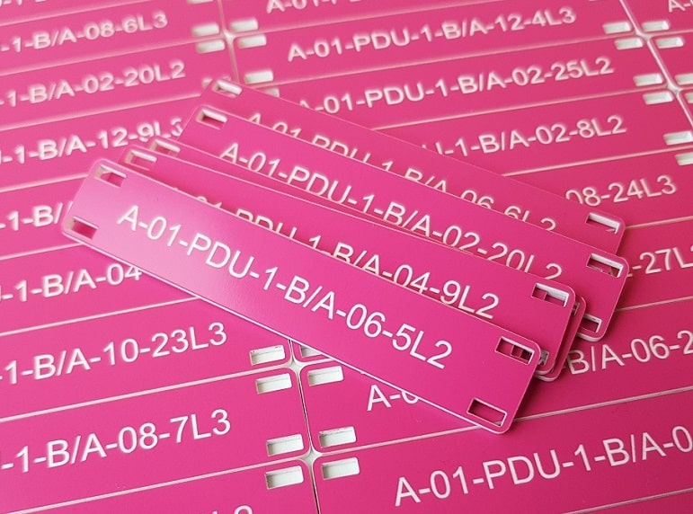 Engraved Plastic Marks by Marktek - Durable solution for your cable ...