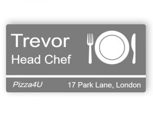 Waiter name tags | Marktek